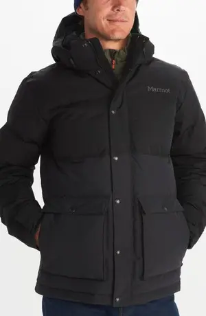 MARMOT Fordham Waterproof 700 Fill Power Down Puffer Jacket - Black