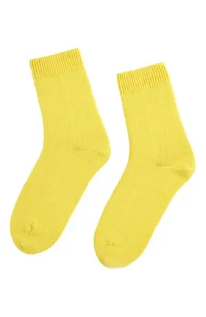 Gobi Cashmere Gobi Cashmere Jersey Knit Bed Socks Citronelle
