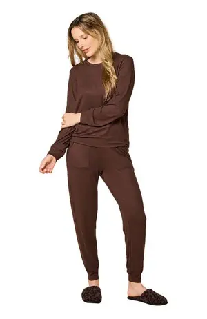 SOFTIES Dream Jersey Lounge Set Espresso