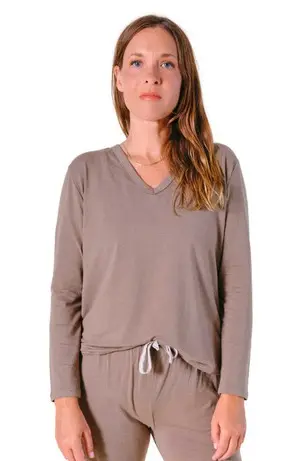 POPLINEN Toni Pj Shirt - Olive