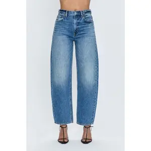 PISTOLA Wes High-waist Barrel Jeans - Spectacle