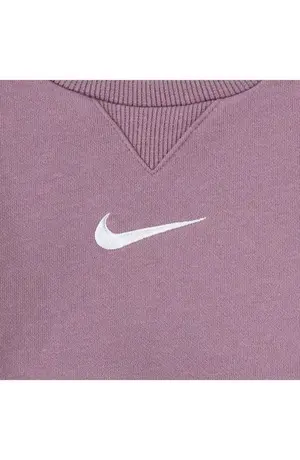 Nike Fleece Sweatshirt And Joggers Set - Plum Dust