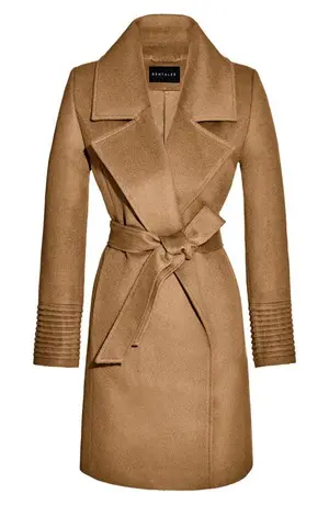 Sentaler Alpaca And Wool Wrap Coat - Brown