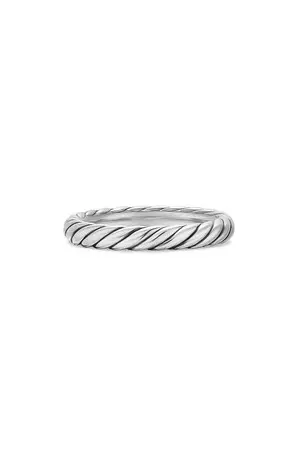 David Yurman Cable Band Ring - Sterling Silver