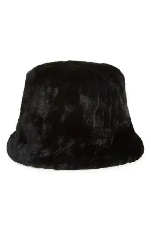 La Fiorentina Faux Fur Bucket Hat