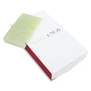 WHITE LOTUS BEAUTY Luxurious Jade Crystal Gua Sha Comb