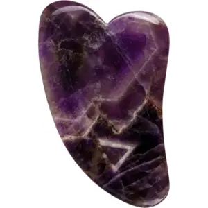 WHITE LOTUS BEAUTY Premium Amethyst Gua Sha - Purple