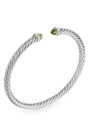 David Yurman Classic Cable Spira® Bracelet - Peridot