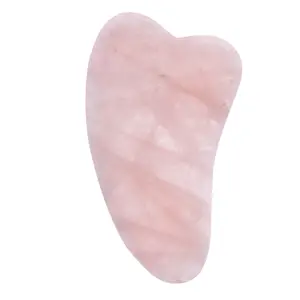 WHITE LOTUS BEAUTY Premium Rose Quartz Gua Sha - Pink