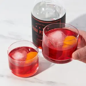 VISKI Raye Crystal Negroni Glasses Set Of 4