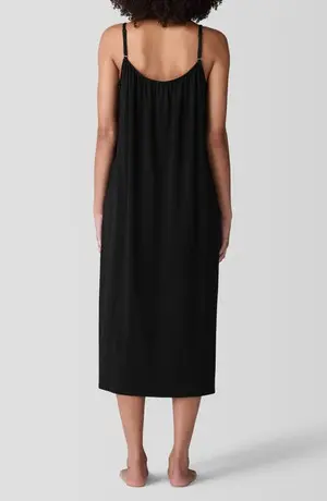 Eileen Fisher Organic Cotton Cami Midi Dress