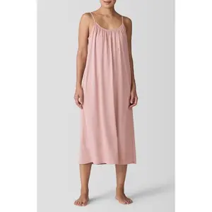 Eileen Fisher Organic Cotton Cami Midi Dress - Opal