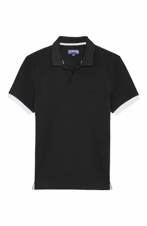 Vilebrequin Solid Cotton Polo - Noir