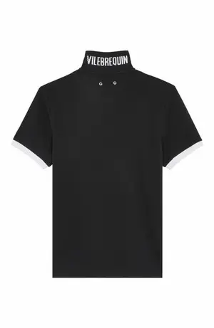 Vilebrequin Solid Cotton Polo - Noir