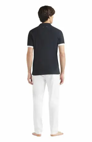 Vilebrequin Solid Cotton Polo - Noir