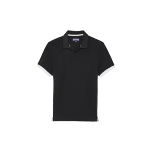 Vilebrequin Solid Cotton Polo Noir