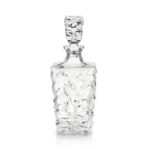 VISKI Prism Crystal Whiskey Decanter