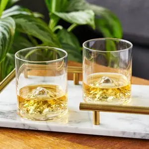 VISKI Mountain Crystal Tumblers Set Of 2