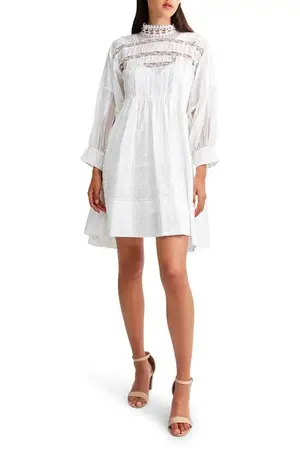BELLE & BLOOM Oversized Lace Mini Dress