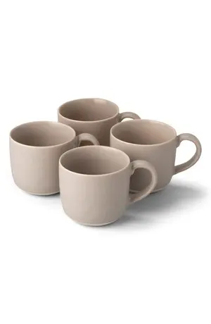 FABLE The Mugs Set Of 4 Stoneware Mugs - Desert Taupe