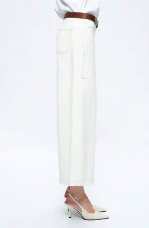 BAYEAS Timothy Low Rise Ankle Wide Leg Jeans