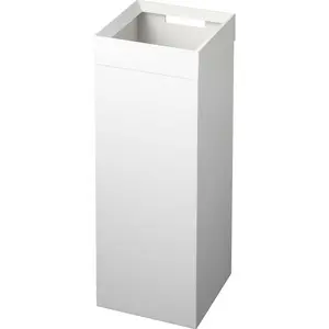 YAMAZAKI Tall Trash Can - White