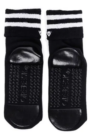 AREBESK Foldover Terry Grip Quarter Socks