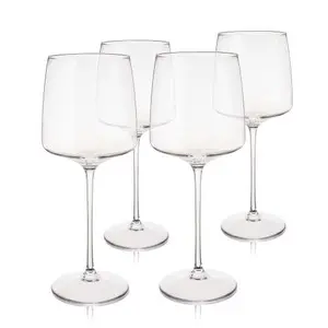 VISKI Reserve Julien Crystal Bordeaux Glasses Set Of 4 - Clear