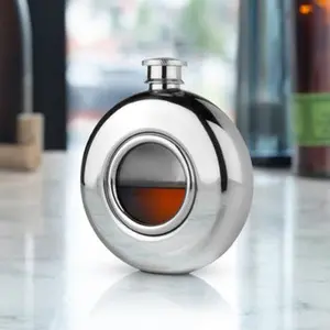 VISKI Irving 5 Oz Scope Flask In Stainless Steel