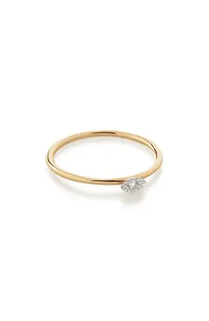 Monica Vinader Marquise Diamond Stacking Ring - 14k Gold