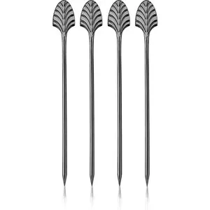 VISKI Art Deco Cocktail Picks Set Of 4 - Black
