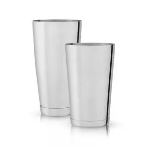 VISKI Harrison Boston Shaker Tin Set In Stainless Steel - Silver