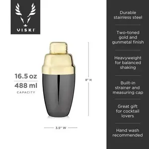 VISKI Deco Two-toned Heavyweight Shaker