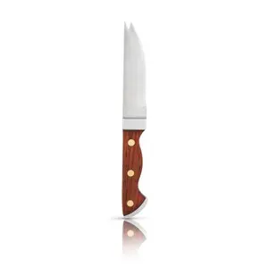 VISKI Professional Bartender Knife With Acacia Wood - Brown