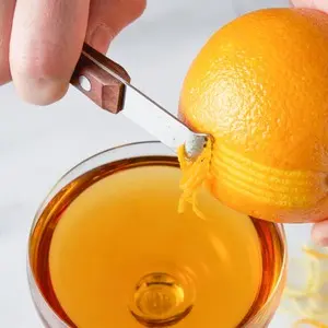 VISKI Professional Citrus Zester With Acacia Wood