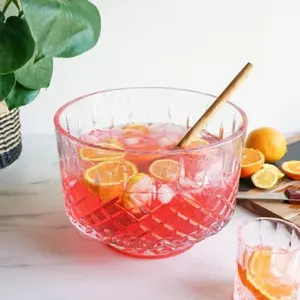 VISKI Admiral Crystal Punch Bowl