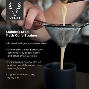 VISKI Harrison Mesh Cone Strainer In Stainless Steel
