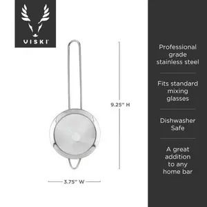 VISKI Harrison Mesh Cone Strainer In Stainless Steel