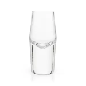VISKI Raye Crystal Heavy Base Shot Glasses Set Of 2 - Clear