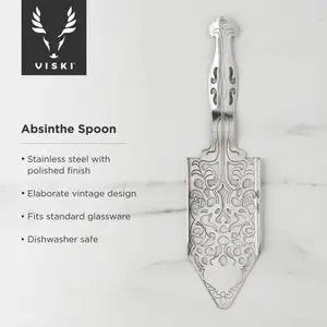VISKI Absinthe Spoon In Stainless Steel