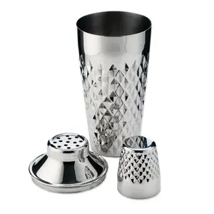 VISKI Irving Faceted Cocktail Shaker In Stainless Steel