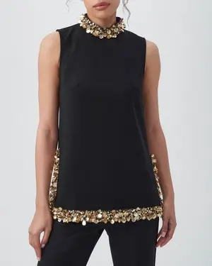 Trina Turk Wonderous Top - Black
