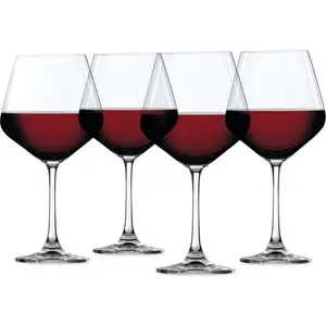 SPIEGELAU Style Burgundy Wine Glass Set Of 4 - Clear