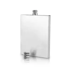 VISKI Harrison 2 Oz Slim Flask In Stainless Steel