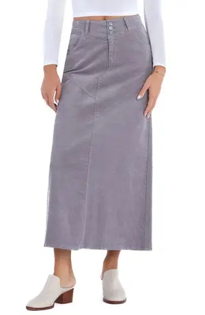 WASH LAB DENIM Corduroy Maxi Skirt