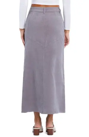 WASH LAB DENIM Corduroy Maxi Skirt
