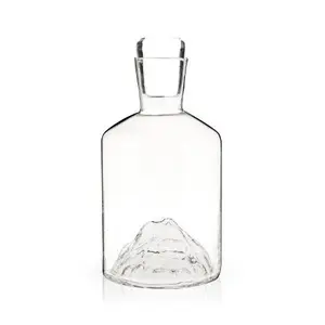 VISKI Mountain Crystal Liquor Decanter - Clear