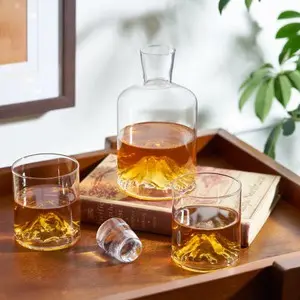 VISKI Mountain Crystal Liquor Decanter