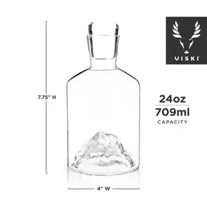 VISKI Mountain Crystal Liquor Decanter