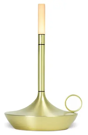 WICK BY GRAYPANTS Wick Short Rechargeable Table Light - Brass